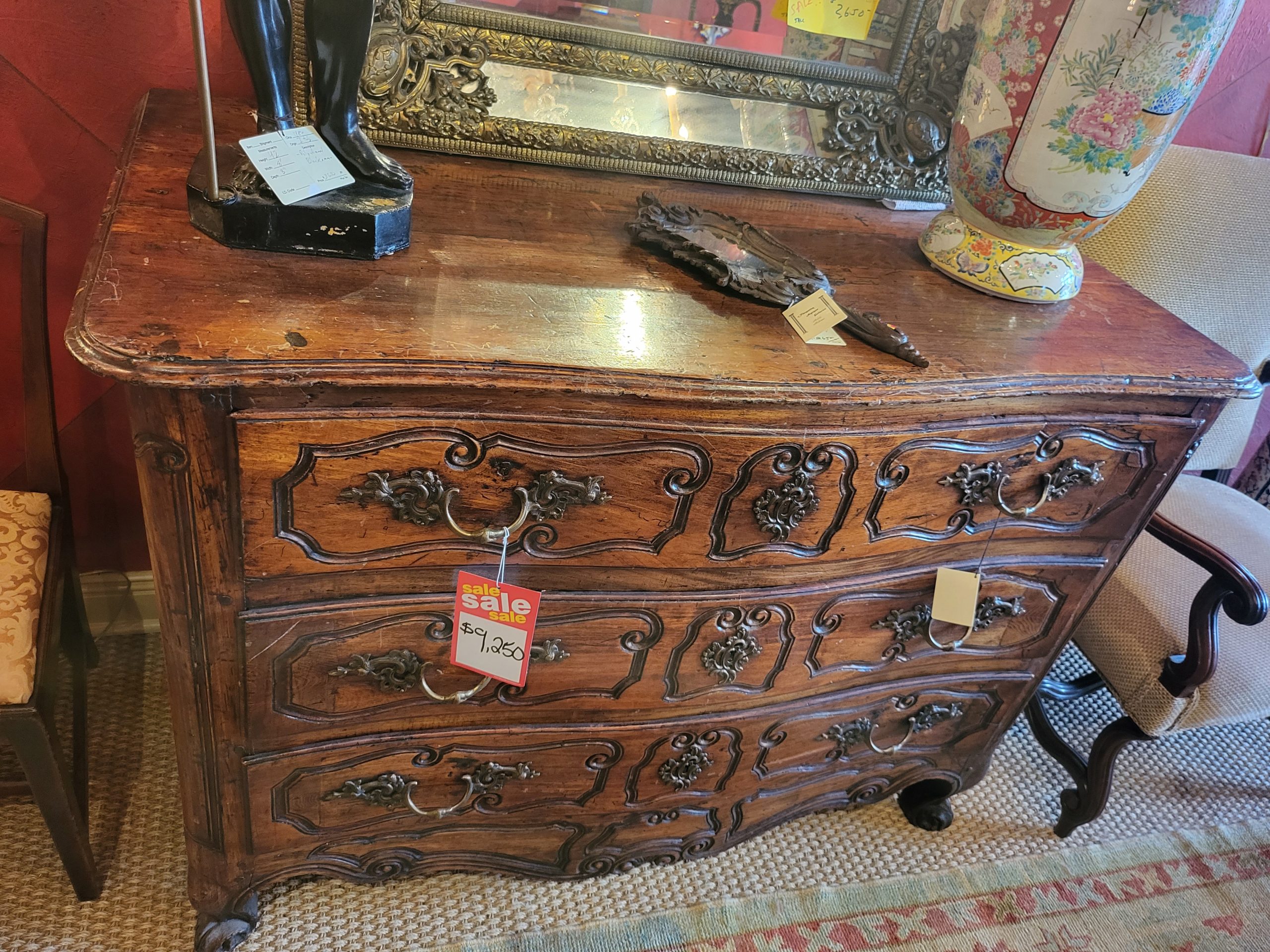 Circa 1780 Fruitwood Provincial Bordeaux Commode - Plantation Antique Galleries